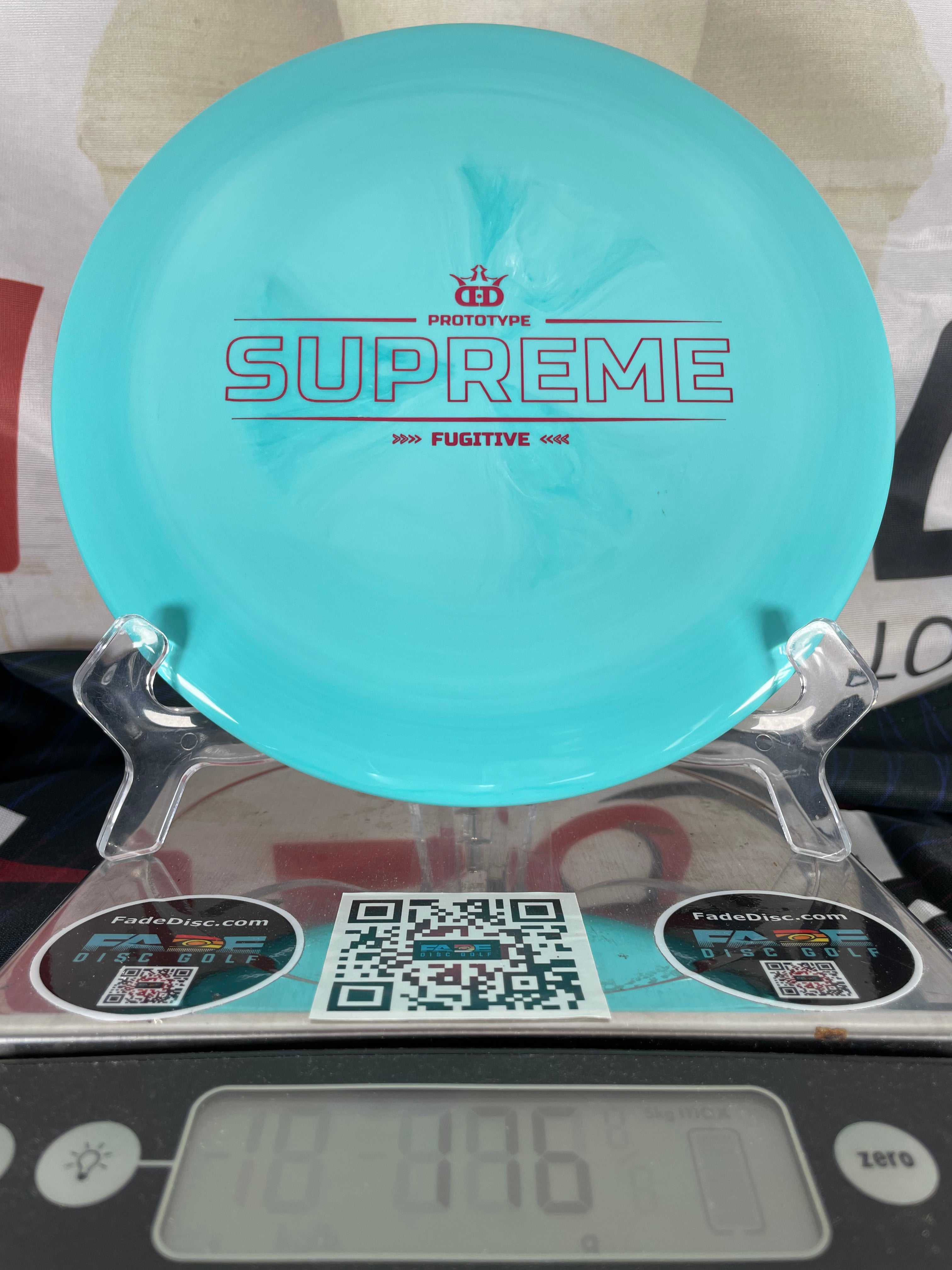 Dynamic Discs Fugitive Supreme Prototype Light Blue 176g Midrange ...